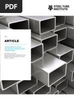 HSS Cap Plate Connection | PDF | Beam (Structure) | Yield (Engineering)