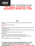 21 Disabilities Under RPWD Act 2016 | PDF | Visual Impairment ...