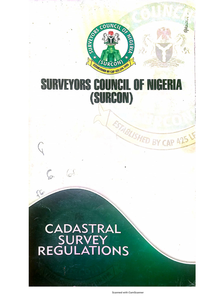 Cadastral Survey Regulations-2 | PDF