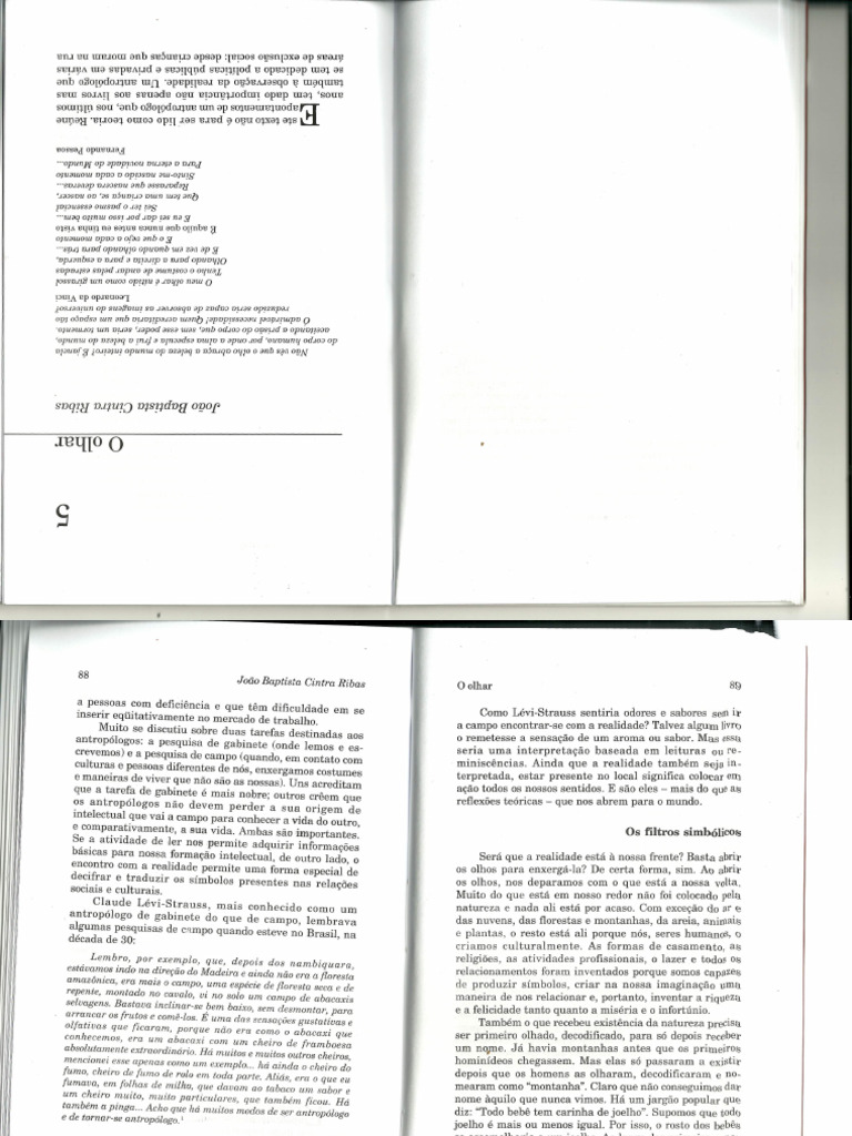 Ribas - O Olhar (Antropos e Psique) | PDF