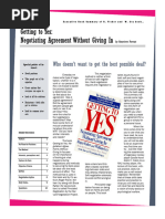 Getting To YES | PDF | Negotiation | Business