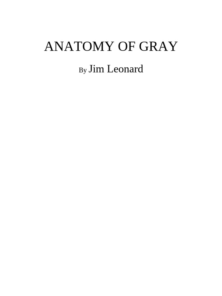Anatomy Of Grey Play