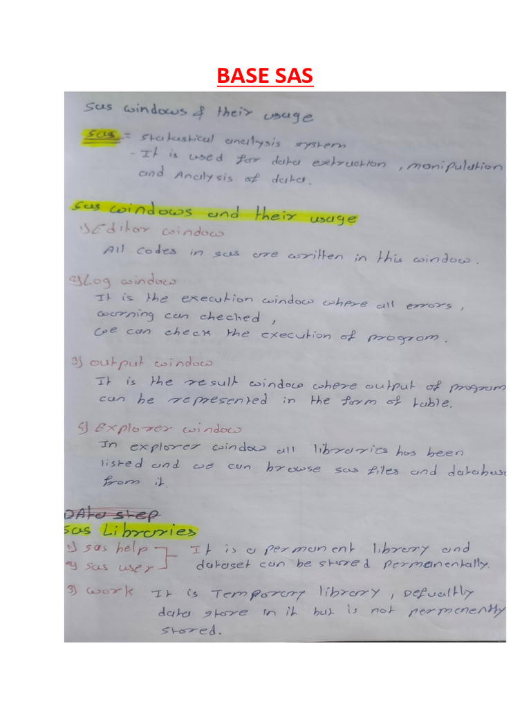 Base Sas | PDF