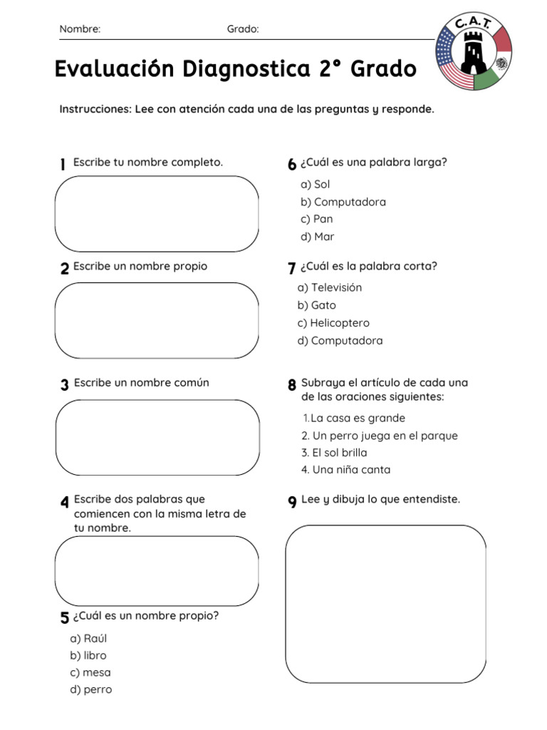 Animals Multiple Choice Quiz Worksheet in Colorful Simple Style | PDF