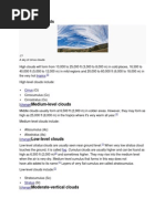 Science - Types of Clouds Booklet | PDF | Cloud | Clouds, Fog And ...