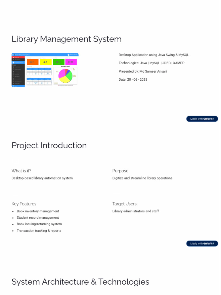 Library Management System | PDF | Net Beans | Applications & Software