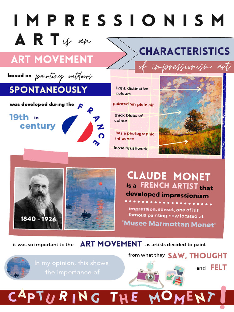 Introduction of Art Movement : Impressionism Art - Final Draft | PDF