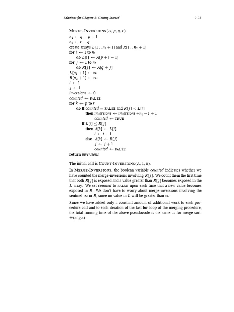 Cormen Lin Lee-Introduction To Algorithms (Solutions) - En-33 | PDF