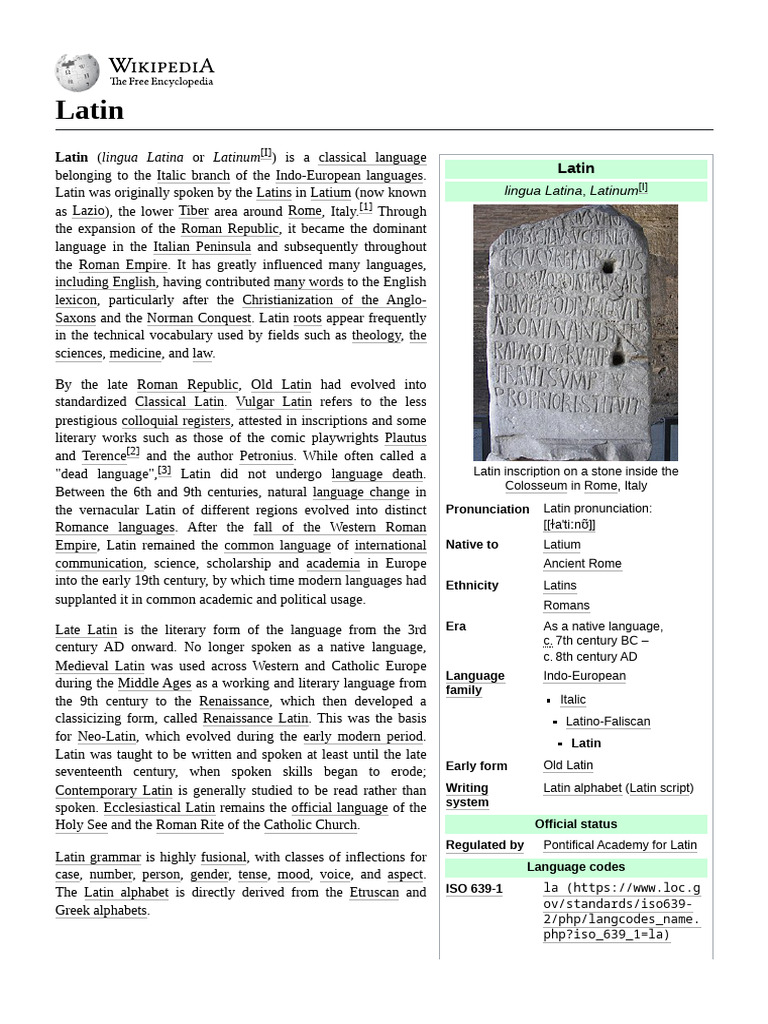 Overview of the Latin Language | PDF | Latin | Grammatical Gender