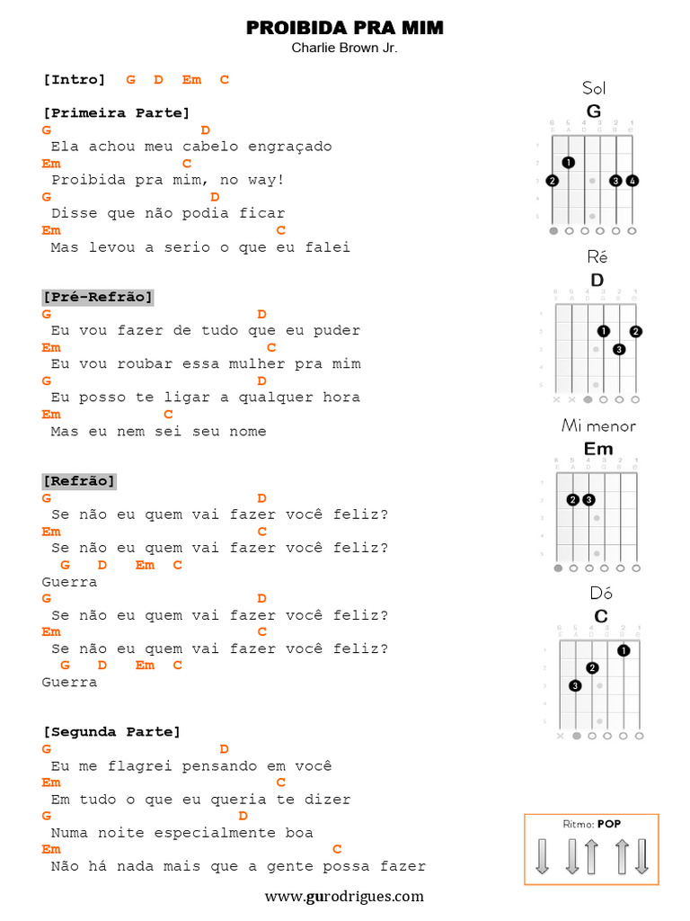 Proibida Pra Mim (Charlie Brown JR.) | PDF