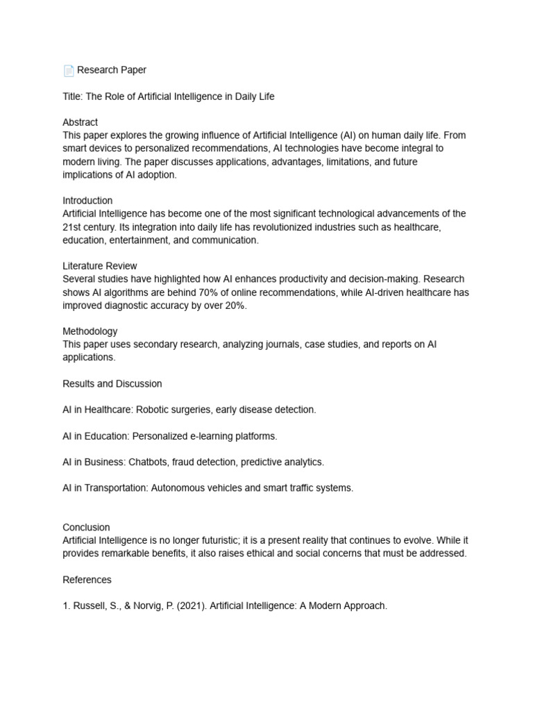 ? Research Paper | PDF