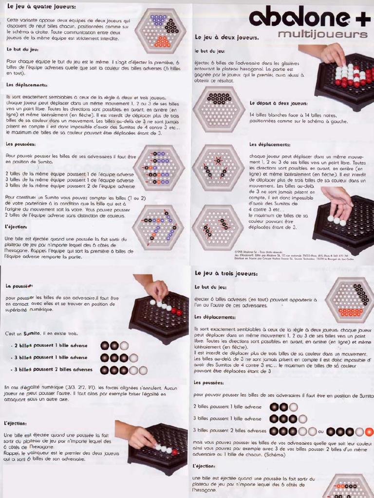 Abalone Plus Règles | PDF