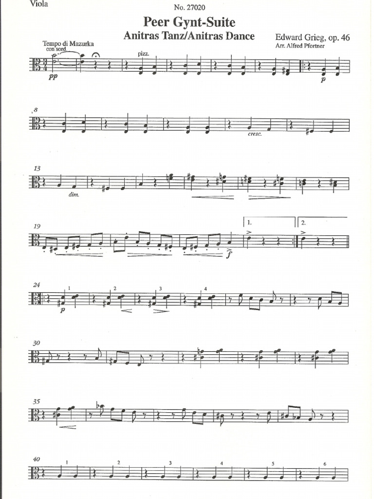 In The Hall Viola | PDF