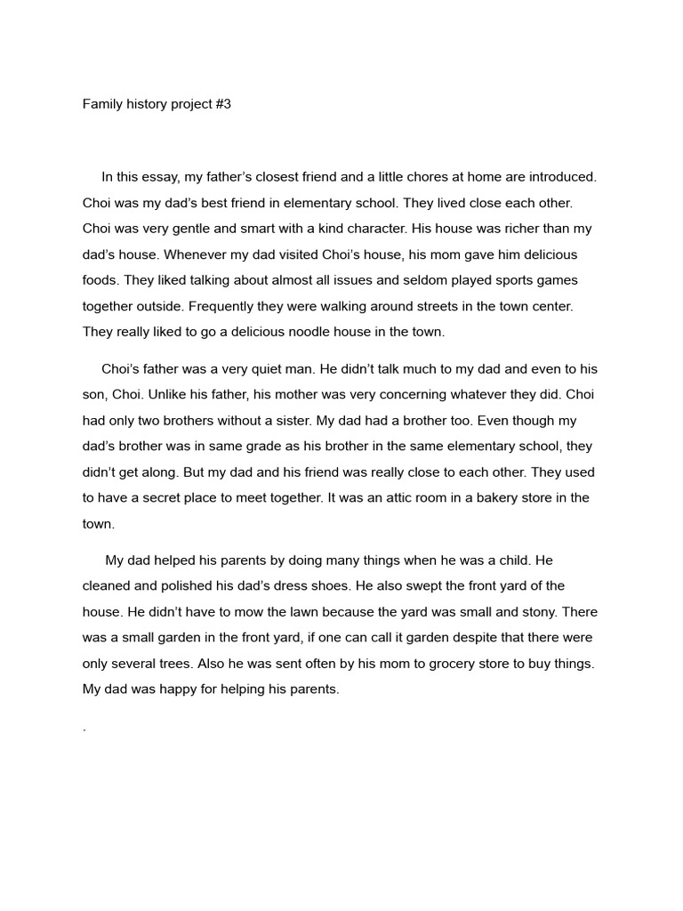 Family History Project.docx | PDF