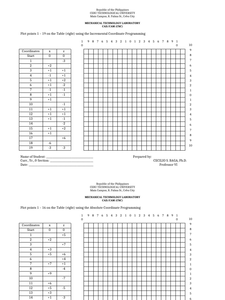 CNC Programming Lab Exercises | PDF | Numerical Control | Computing