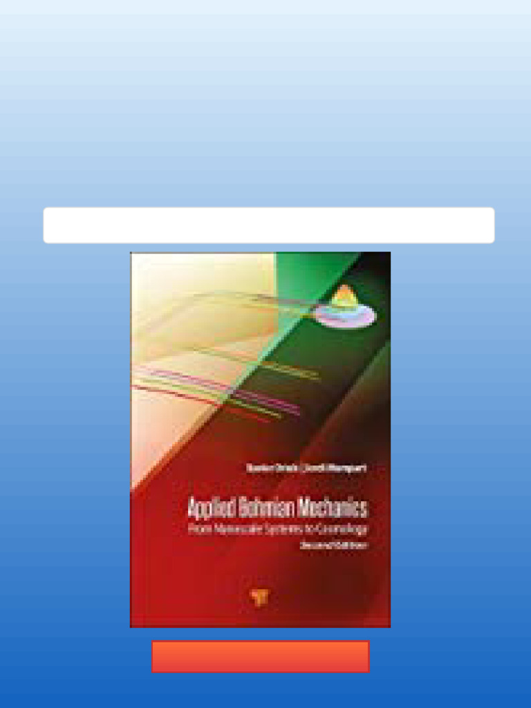 Applied Bohmian Mechanics From Nanoscale Systems To Cosmology Xavier ...