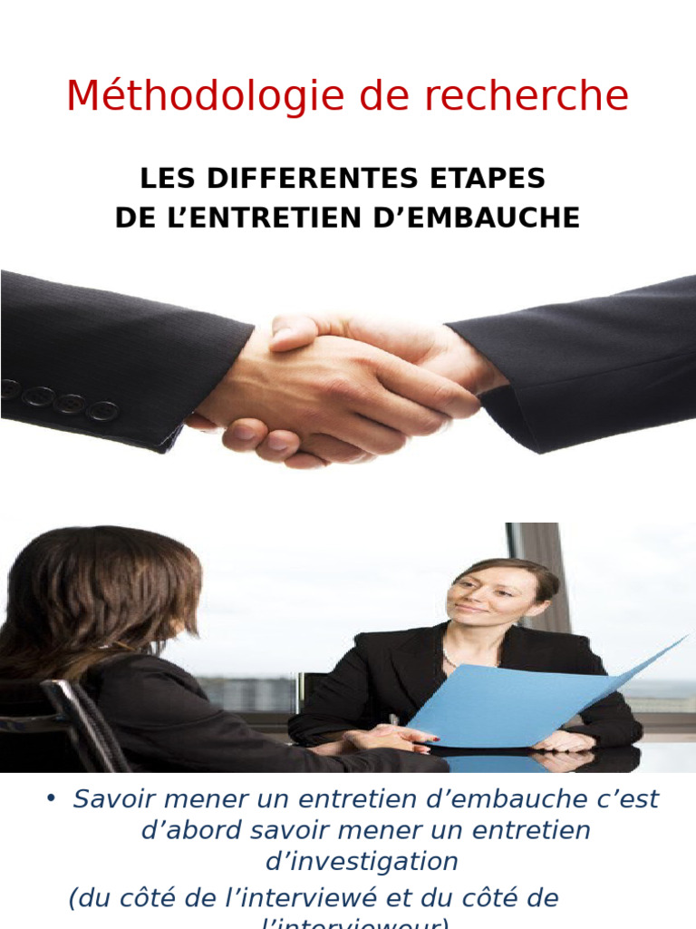 Guide de l'entretien d'embauche efficace | PDF | Motivation | Motivant
