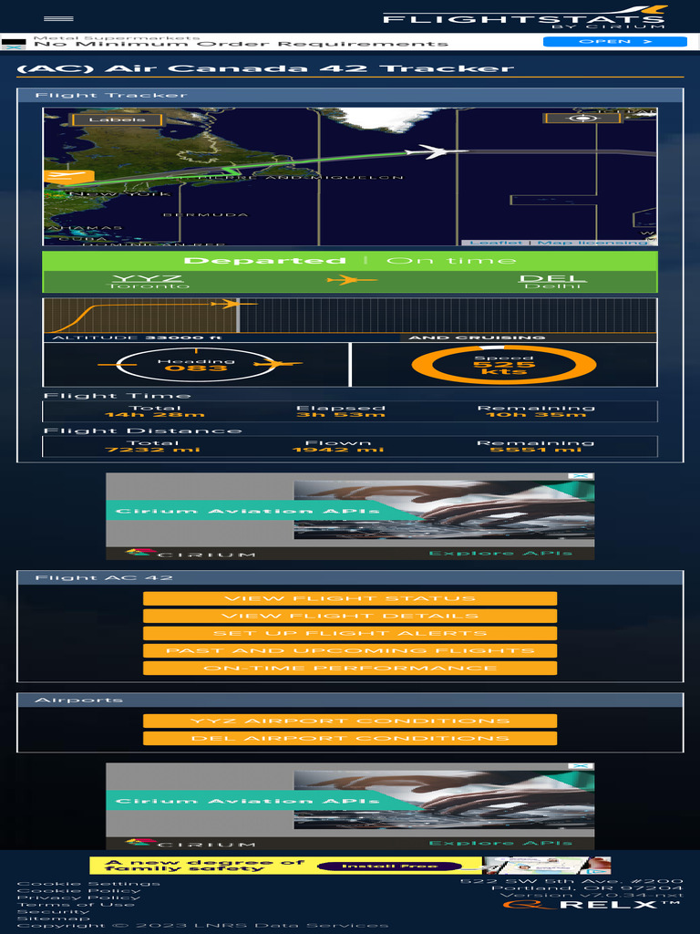 AC42 - Air Canada AC 42 Flight Tracker | PDF