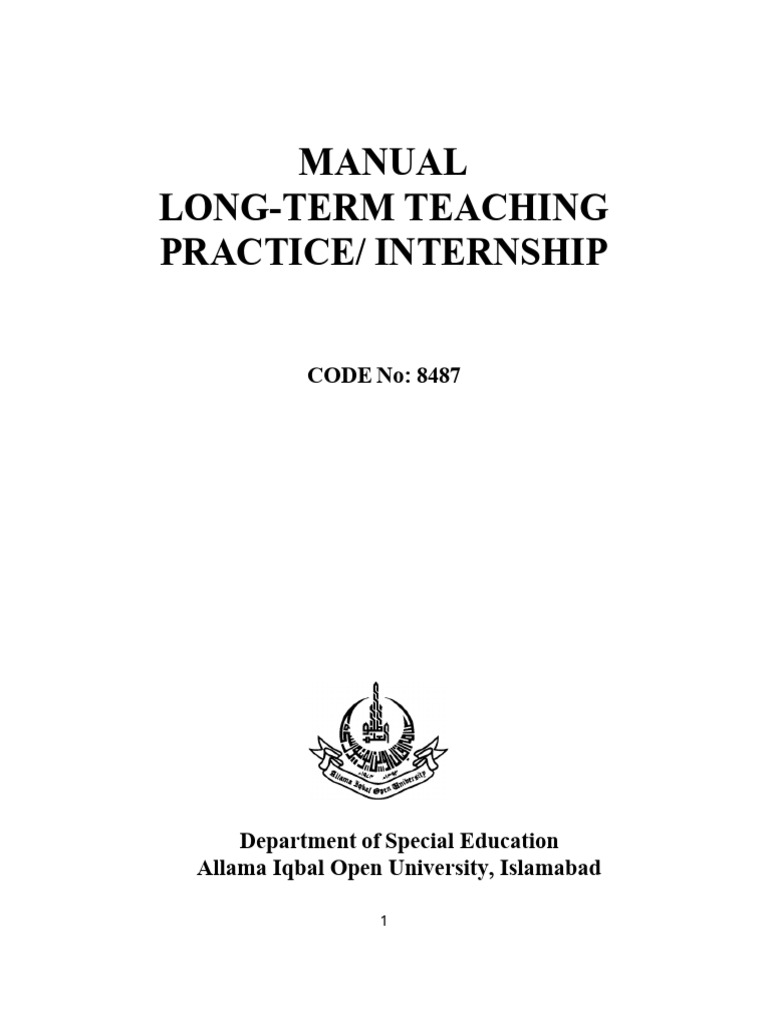 Code 8487 for B.Ed Teaching Practice | PDF | Lesson Plan | Special ...
