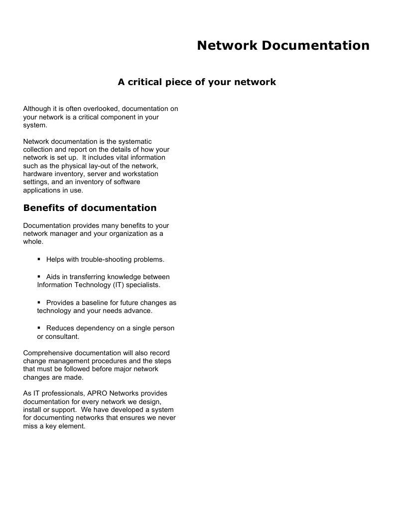 Network Documentation