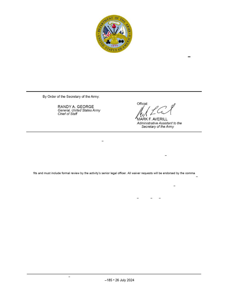 AR 140-185 August 2024 | PDF | United States Army Reserve | Parental Leave