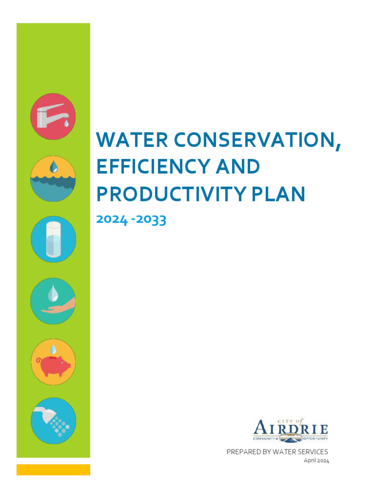 Airdrie Water Conservation Plan 2024-2033 | PDF | Water Conservation ...