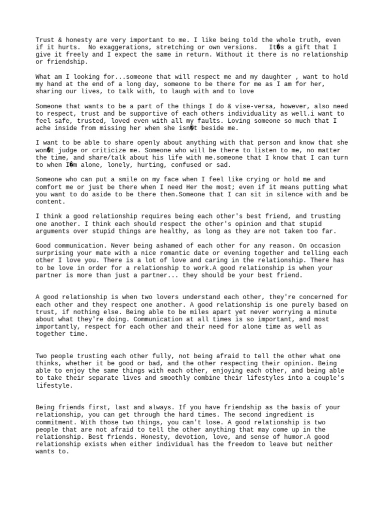 Trust Format | PDF | Love