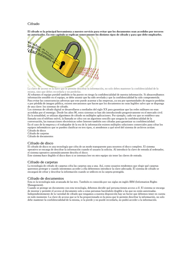 Cifrado | PDF | Cifrado | Clave (criptografía)