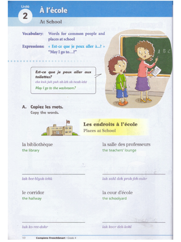 French Smart 4 Unit 2 | PDF
