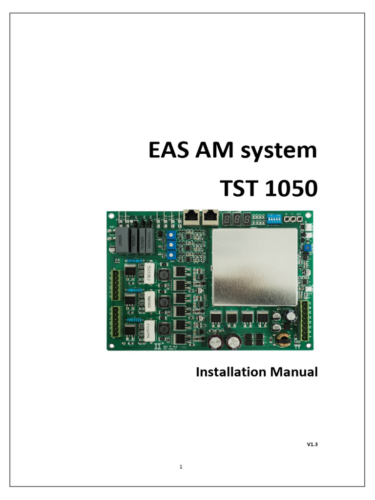 Eas Am System 1050 User Manual | PDF | Phase (Waves) | Sensitivity And ...