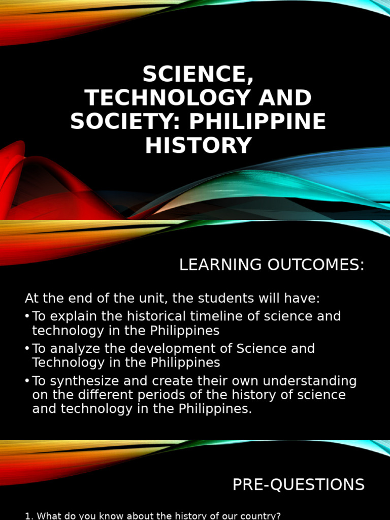 Philippine Science and Technology History | PDF | Science | Corazon Aquino