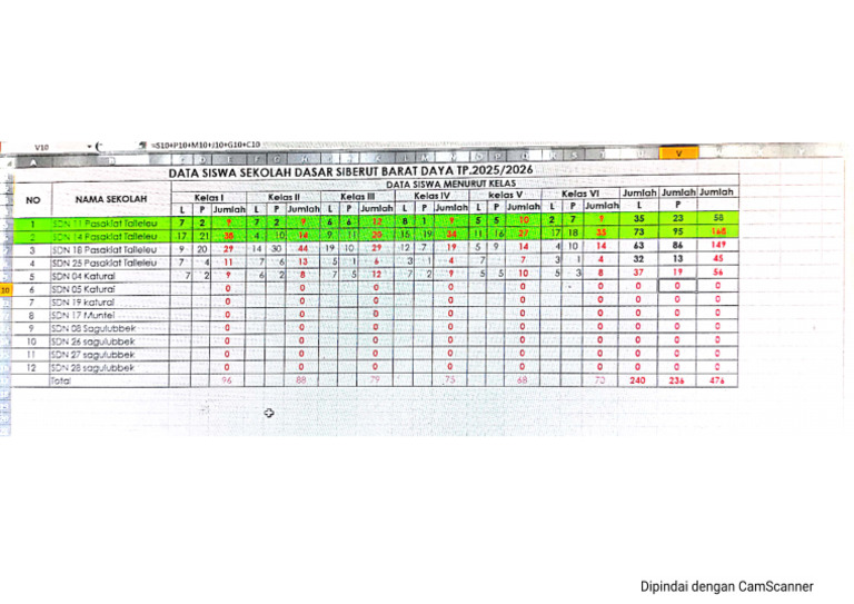 Format Data Siswa | PDF