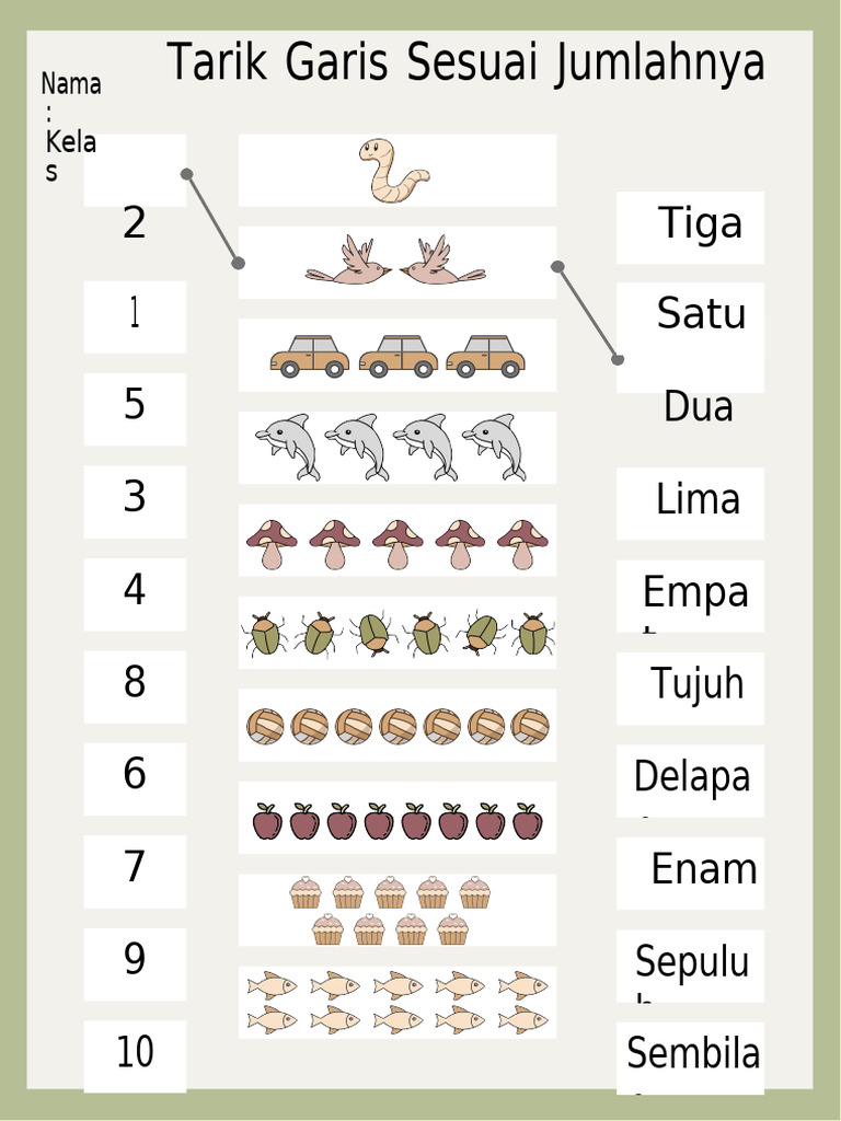Worksheet Bilangan | PDF