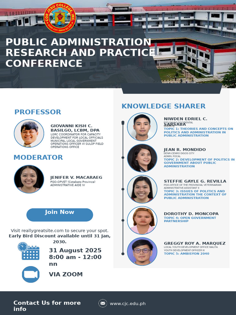 Blue Modern and Bold Corporate Business Conference Poster | PDF