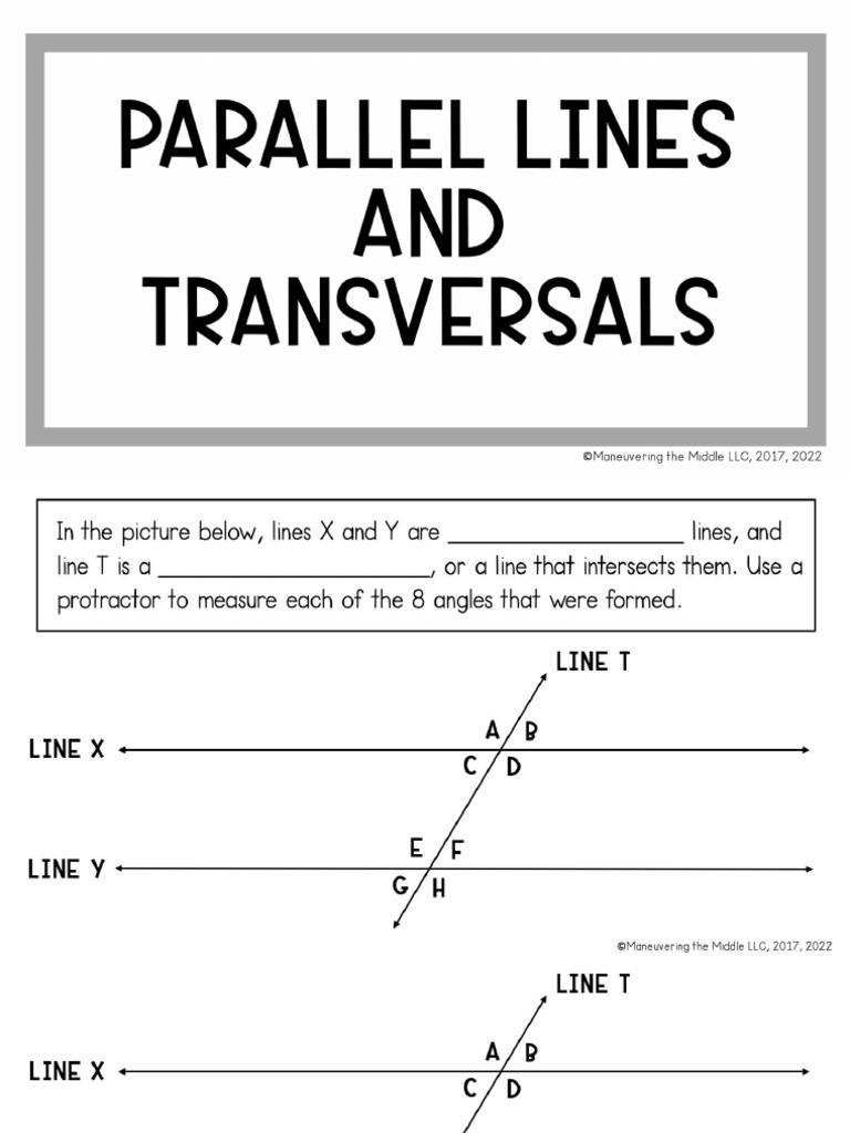 Parallel Lines and Transversals | PDF