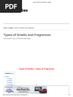 Smell Adjectives List for Writers | PDF | Odor | Perfume