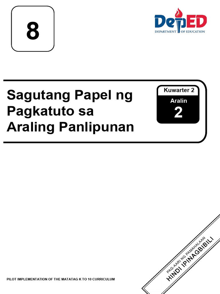 Q2 LAS AP8 Lesson 2 Week 2 | PDF