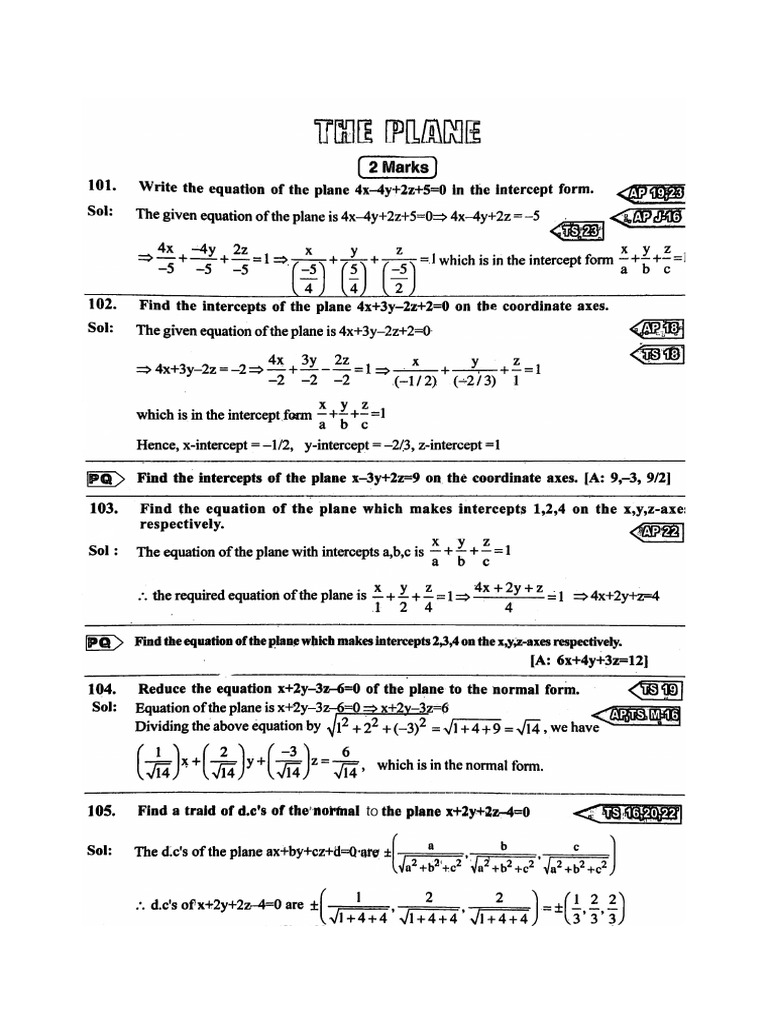The Plane 2M | PDF