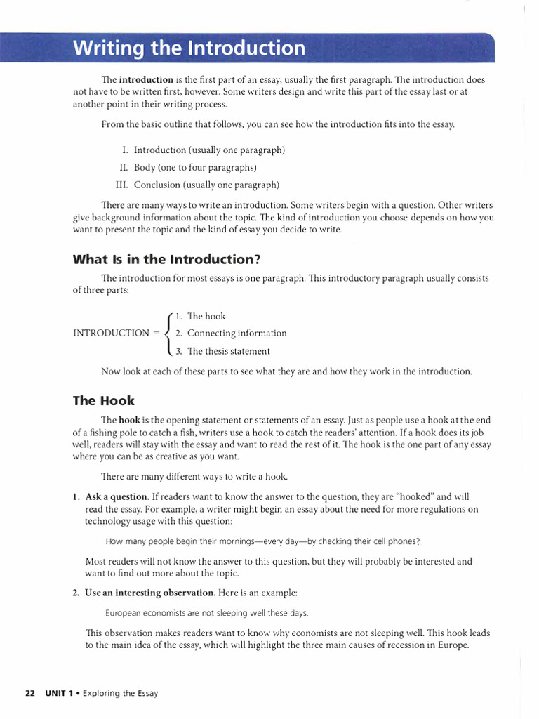 Crafting Engaging Essay Introductions | PDF | Essays | Thesis