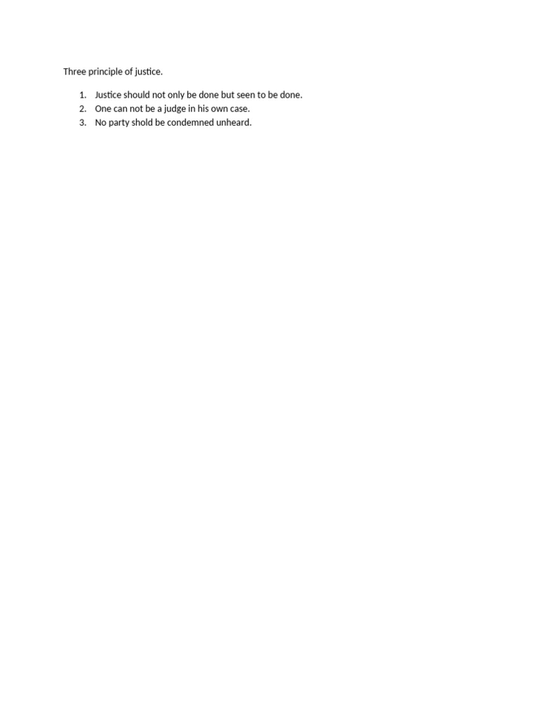 Three Principle of Justice | PDF