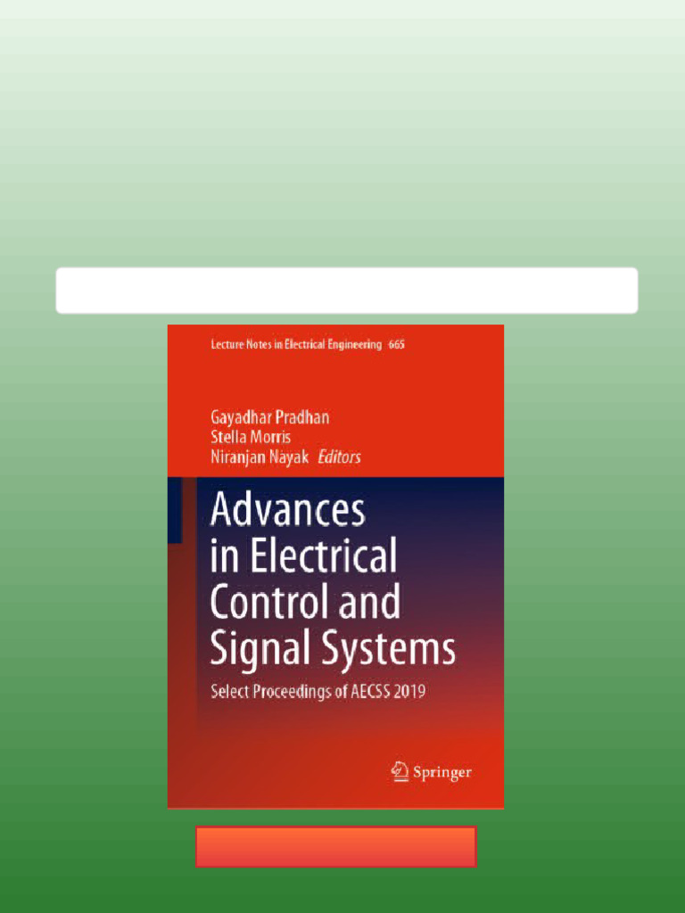 (Ebook) Advances in Electrical Control and Signal Systems: Select ...