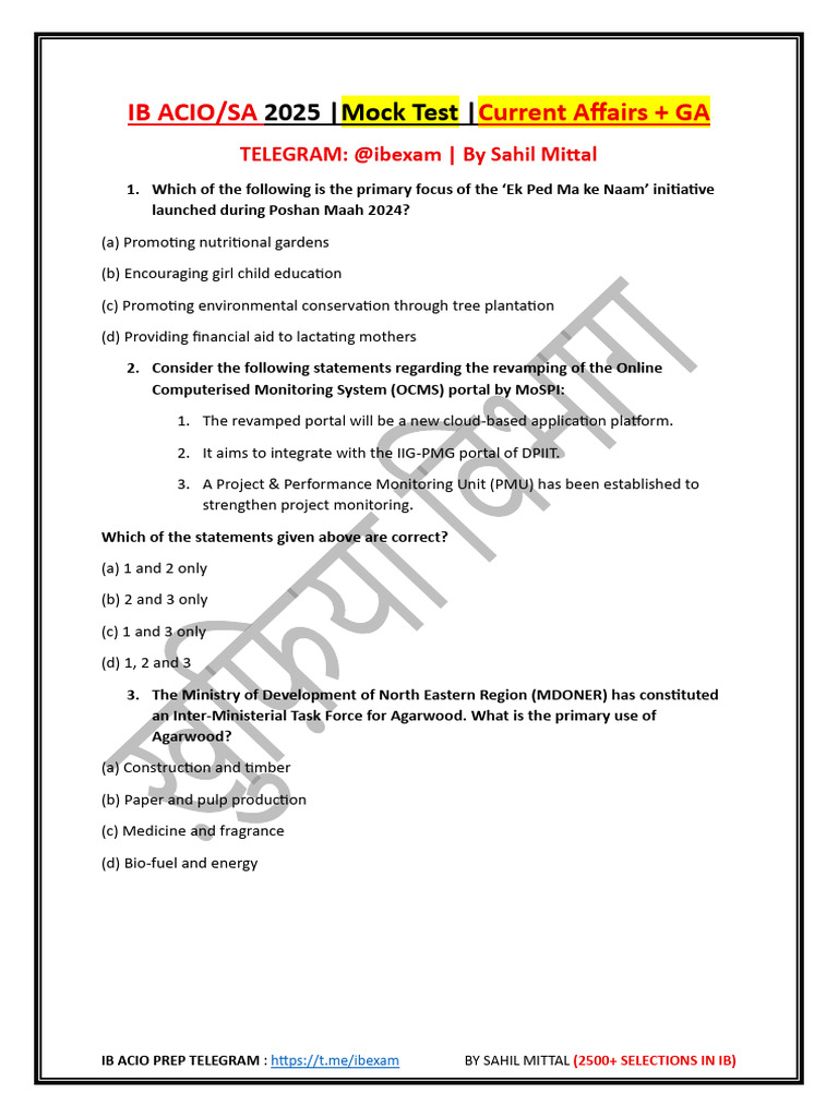 MDONER Initiatives and Current Affairs | PDF