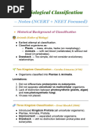 Biological Classification NEET Notes | PDF