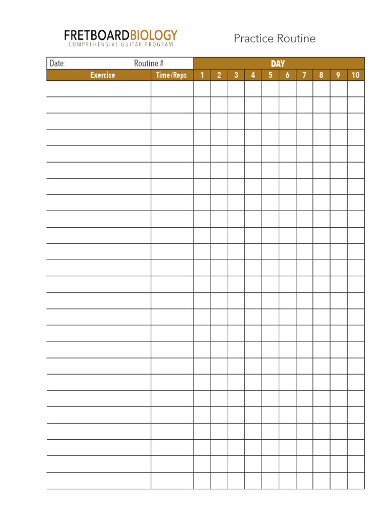 Practice Routine | PDF