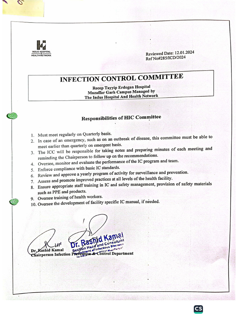 HIC Responsibilities | PDF