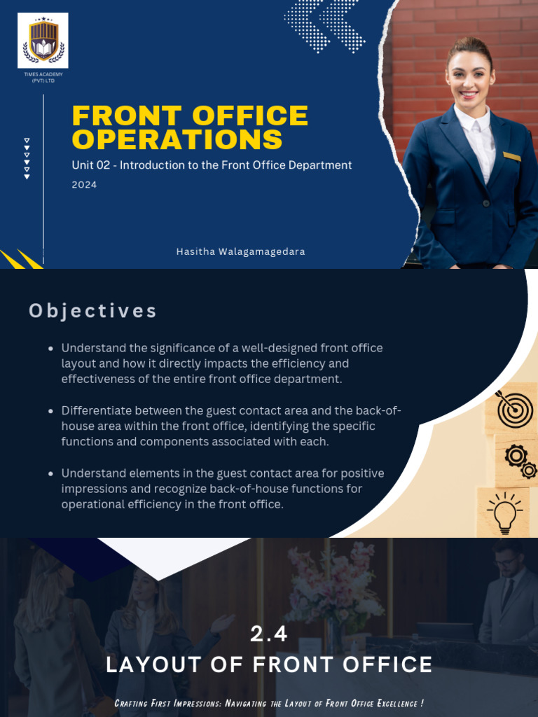 Front Office Layout Essentials | PDF