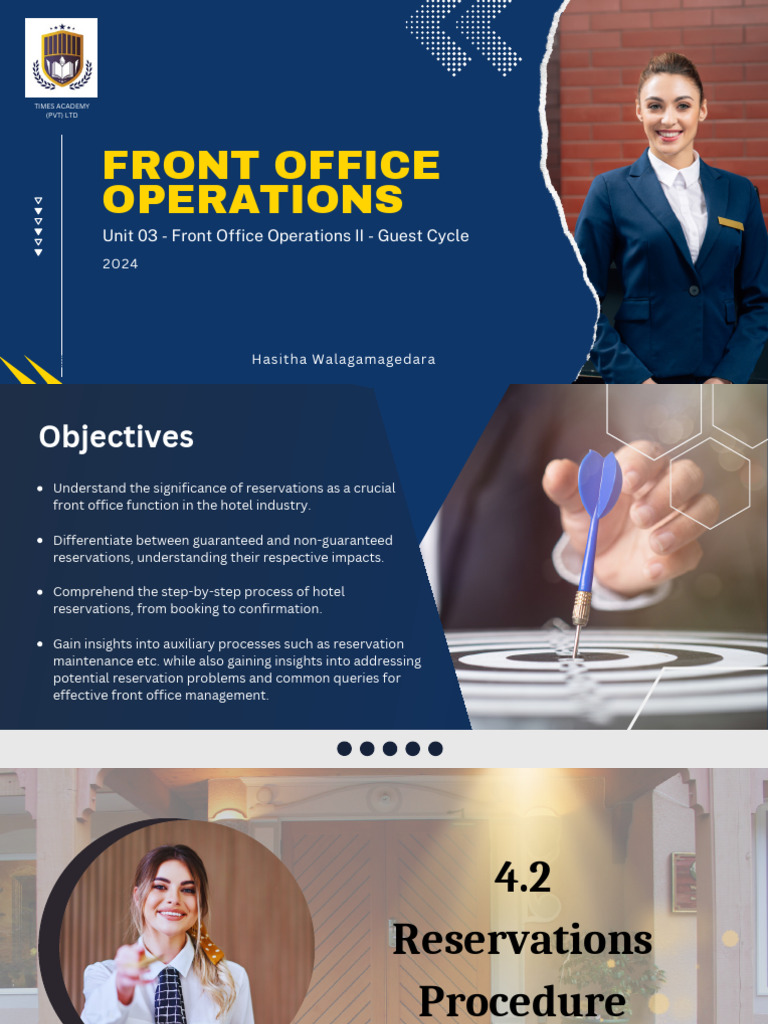 Front Office Operations: Hotel Reservations | PDF | Hotel | Credit Card
