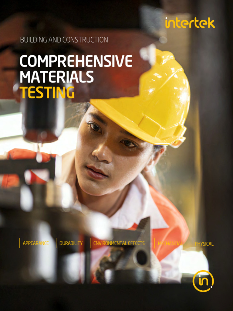 Intertek Materials Testing Brochure | PDF | Laboratories | Weathering