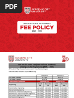 UWI St. Augustine Fee Booklet 2025/2026 | PDF | Banks | Cheque