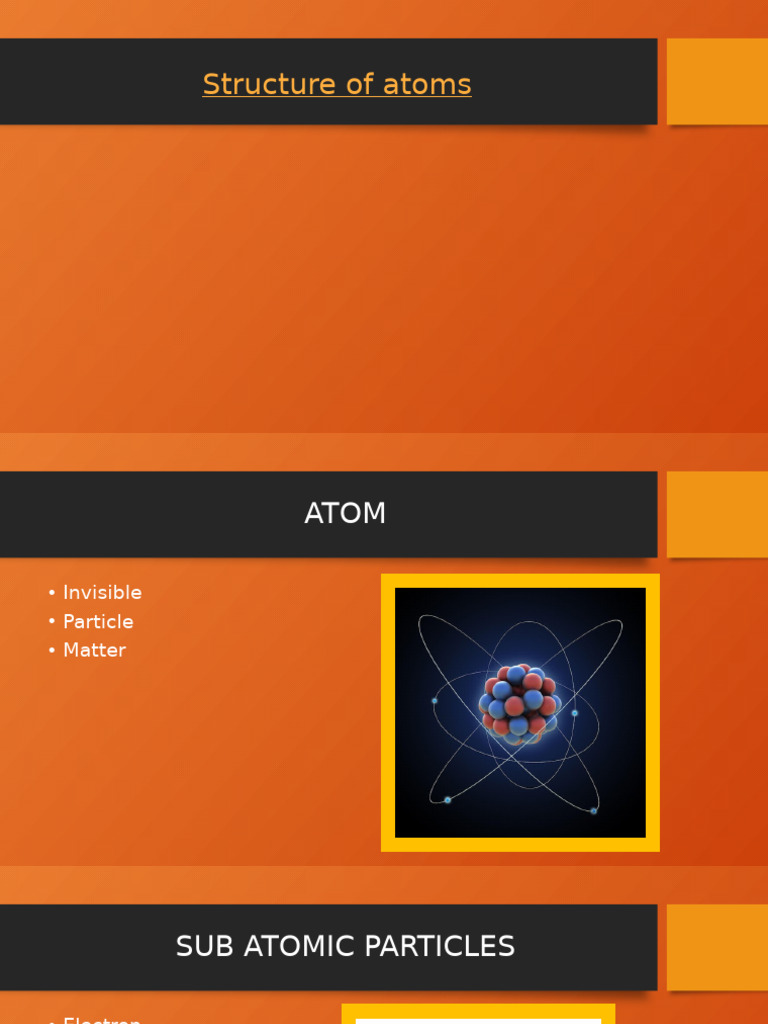 Structure of Atom | PDF